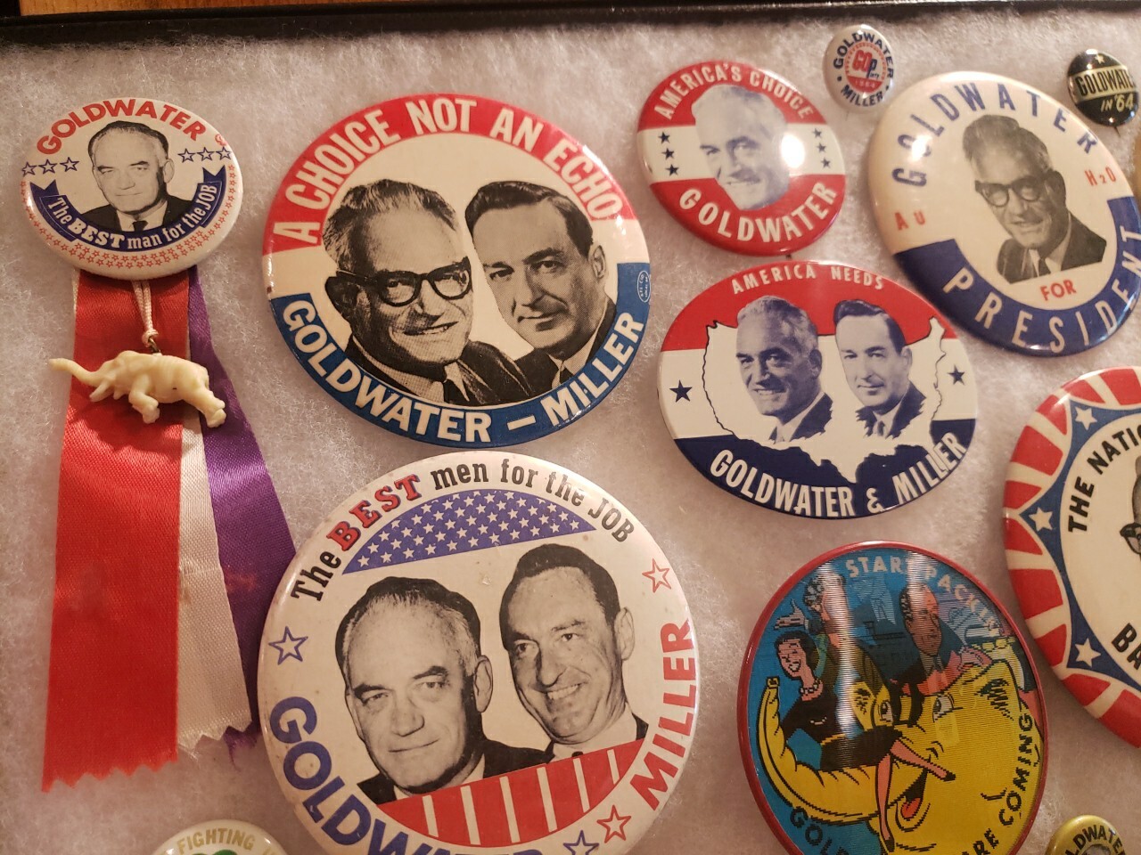 1964 Barry Goldwater Campaign Button Collection! 23 Pins Pinback ...