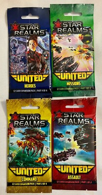 Lot of (4) Star Realms: United - Command 12-Card Expansion Pack | eBay