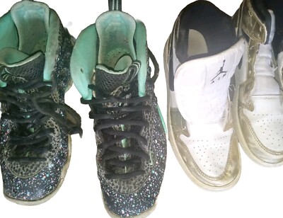 Lot Of 2 Boys Jordan 1s & Nike Foamposites Size 4y👟 | eBay