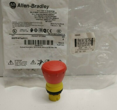 NEW OLD STOCK! ALLEN-BRADLEY RED TWIST TO RELEASE OPERATOR BUTTON 800FP ...