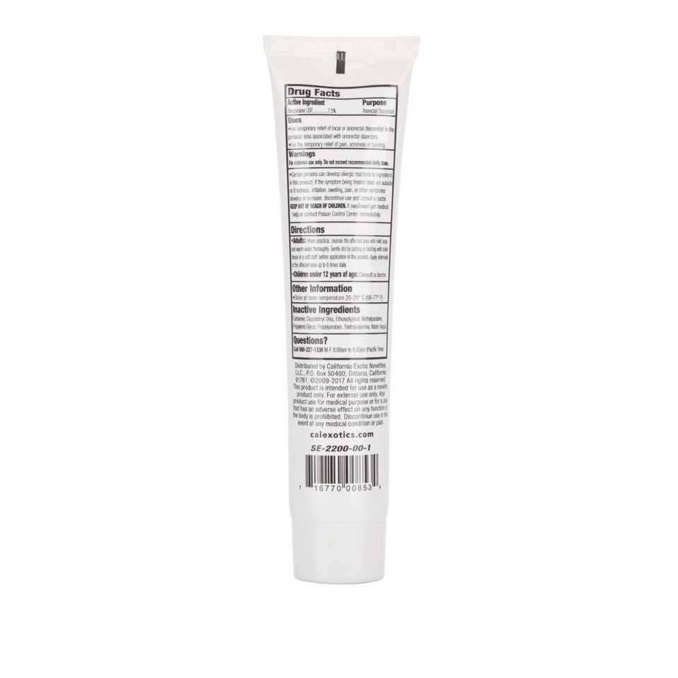 Maximum Strength Anal Eze Desensitizing Gel Lube Lubricant Cream 1.5 oz ...