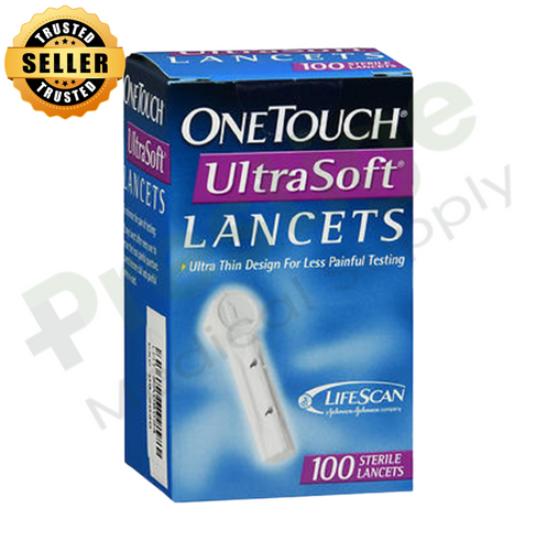 One Touch UltraSoft Lancets 100ct NEW AND SEALED **USA SELLER ...