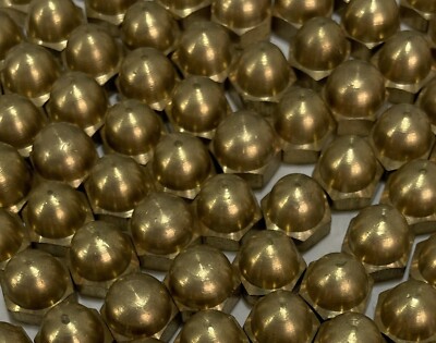 BRASS ACORN SHORT NUTS 10/32 MACHINE SCREW THREAD NEW LOT OF 10 PCS | eBay
