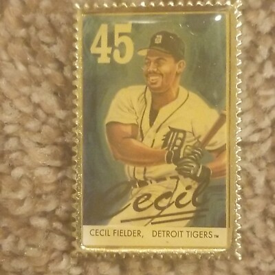 Cecil fielder lapel pin mlb hof pin baseball player | eBay