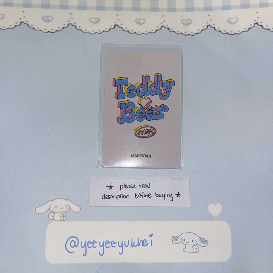 STAYC Yoon Teddy Bear Official Preorder Benefit POB MAKE STAR | eBay