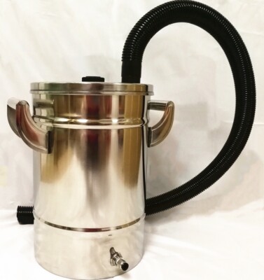 SS304 powder hopper for electrostatic powder coating machine spray gun ...