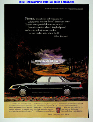 Sterling Sedan Car 1988 Trade Print Magazine Ad Poster ADVERT | eBay