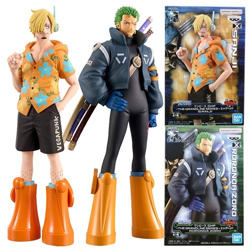 ONE PIECE DXF THE GRANDLINE SERIES Egghead Roronoa Zoro Sanji Figure ...