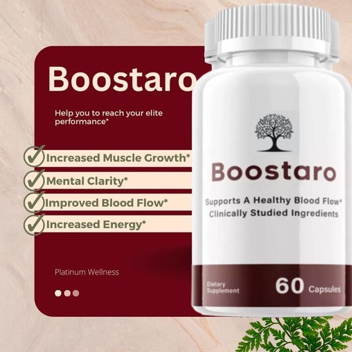 Boostaro Capsule Enhanced Blood Flow Support Natural dietary supplement ...