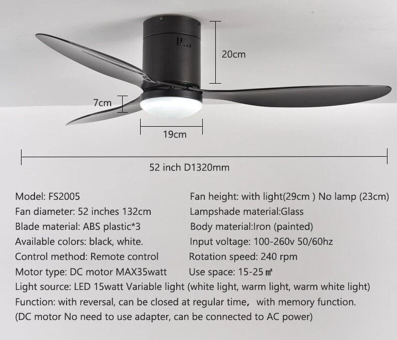 Vertical Spinning Ceiling Fan | Shelly Lighting