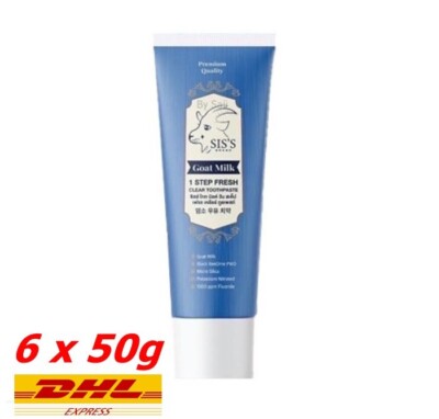 6x SIS'S Goat Milk Toothpaste fluoride prevent tooth decay Whiten teeth ...