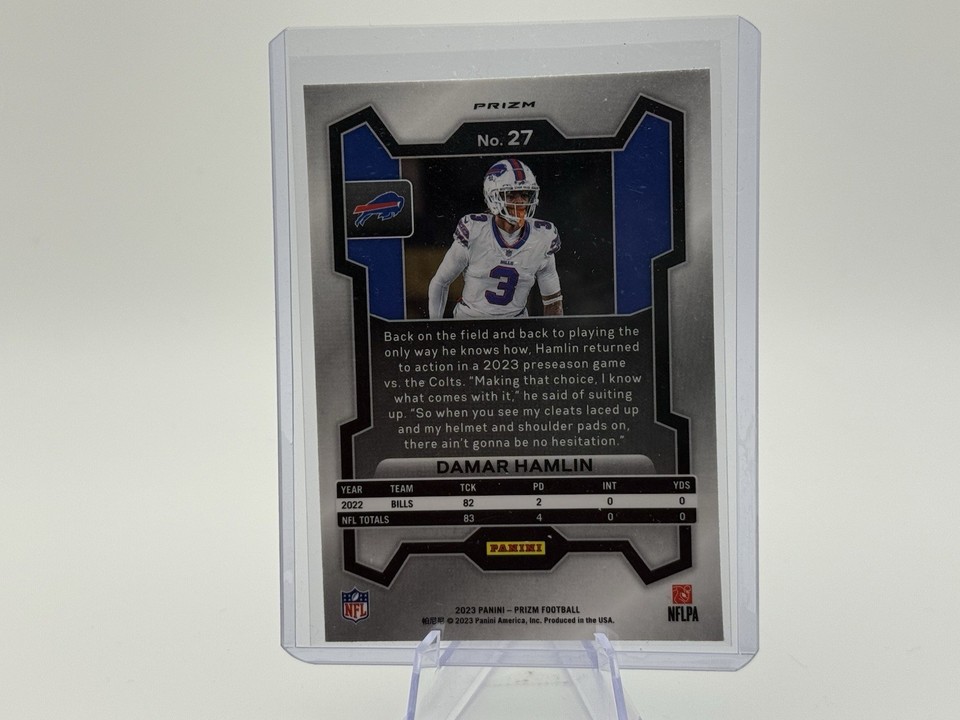 2023 Panini Prizm Damar Hamlin Green | eBay UK