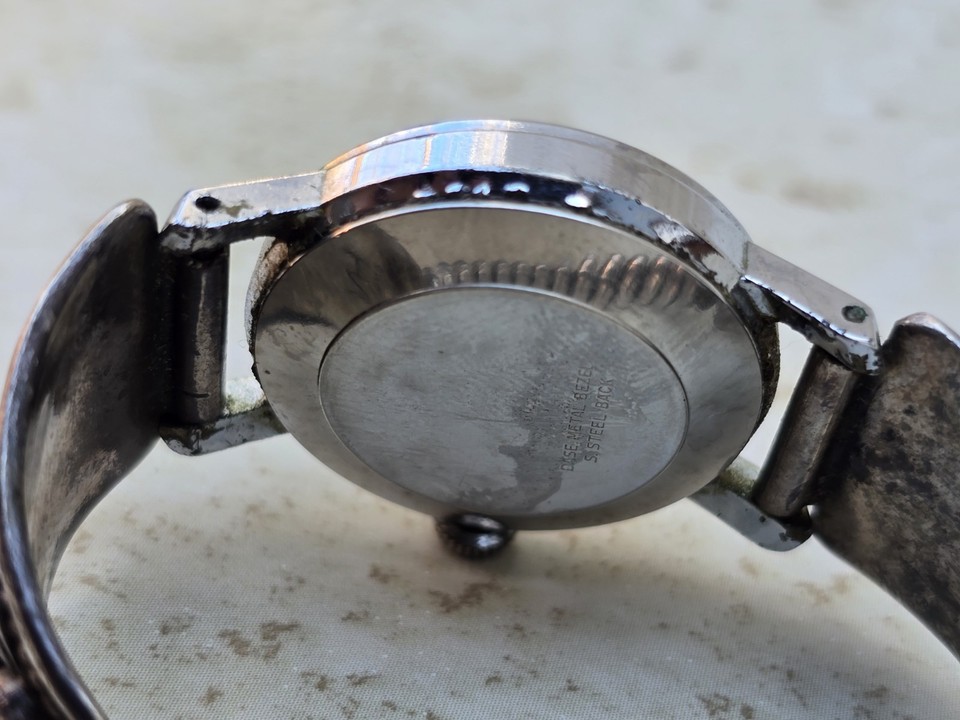 Navajo Sterling 925 Natural Coral Turquoise Timex Winding Ladies Watch ...