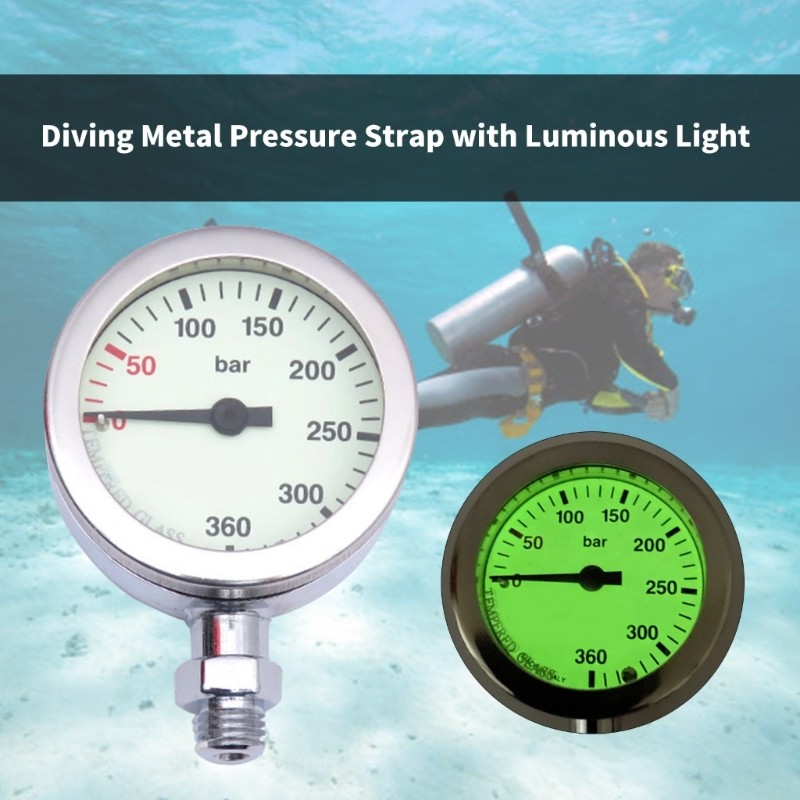 Submersible Pressure Gauge Scubas Diving Metal High Pressure Gauge ...