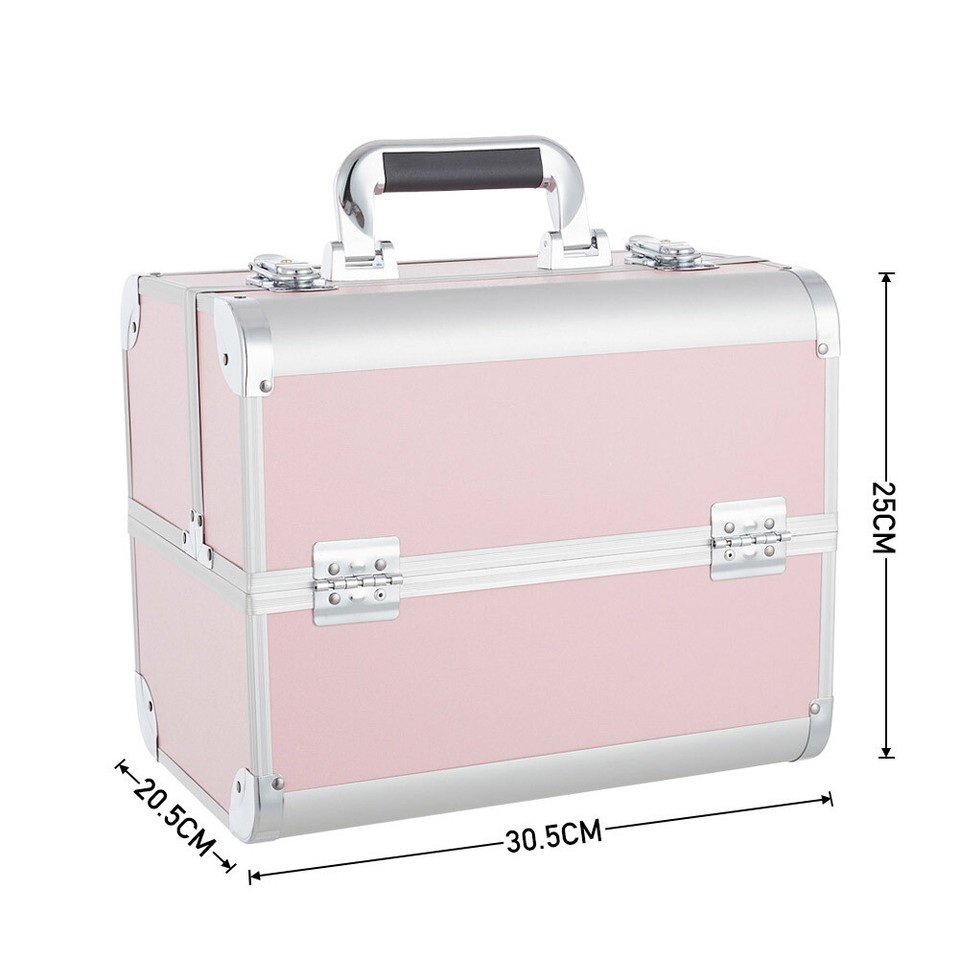 Extra Large Vanity Case Beauty Box Make up Cosmetic Nail Storage ...