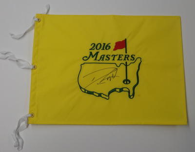 DANNY WILLETT SIGNED 2016 MASTERS FLAG EXACT PROOF AUTHENTIC AUTOGRAPH ...