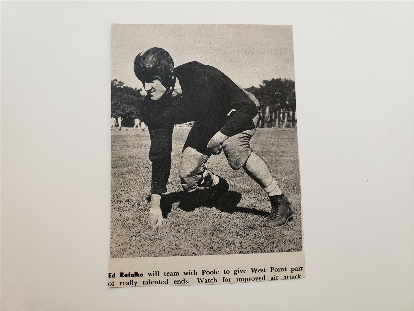 Ed Rafalko Army Cadets 1944 S&S Football Pictorial CO Panel | eBay