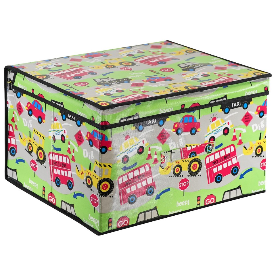 Large Collapsible Storage Box Folding Jumbo Storage Chest Kids Room Toy ...