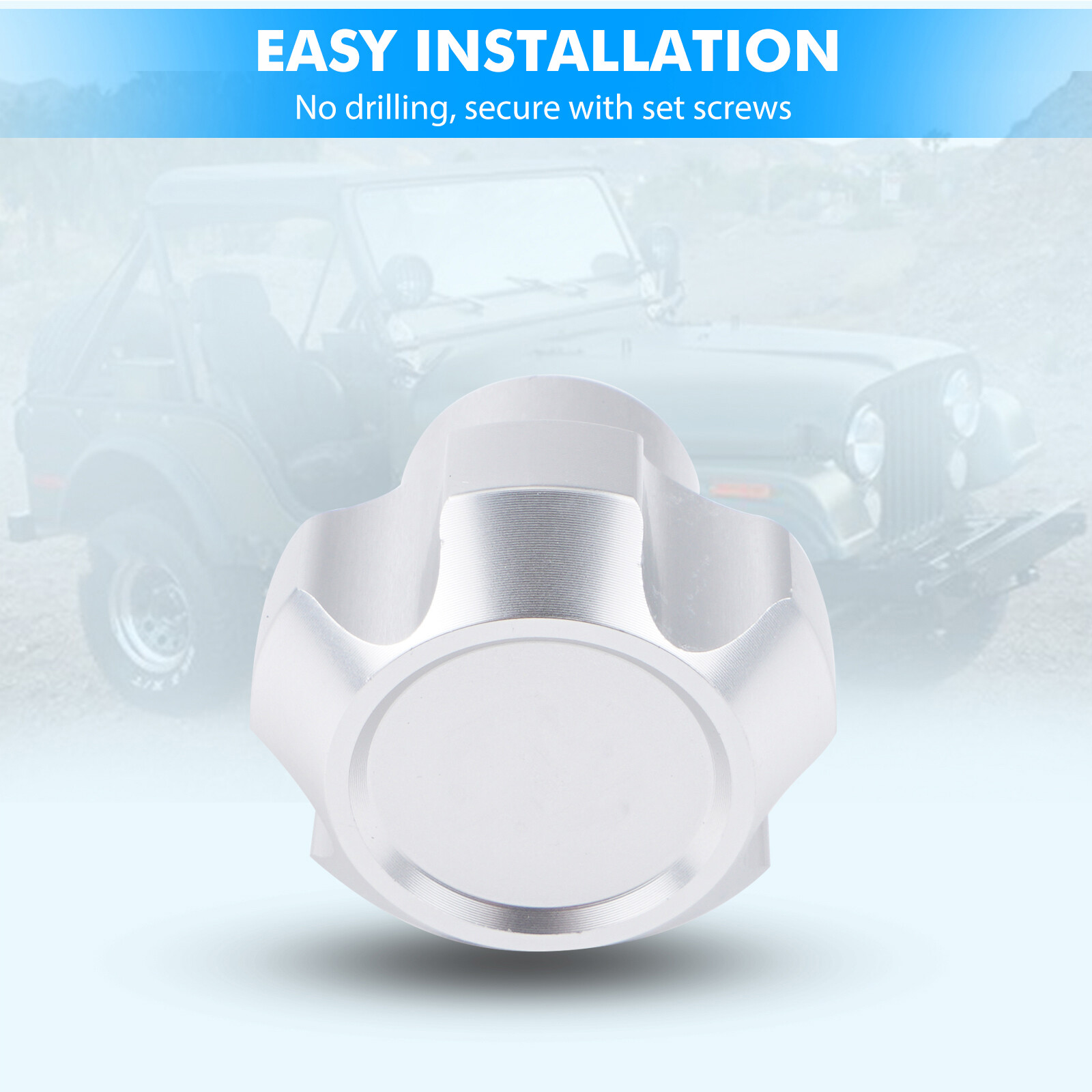 6pcs Aluminum Dash Control Knob Dash Knobs Kit For Jeep CJ5 CJ7 CJ8 ...