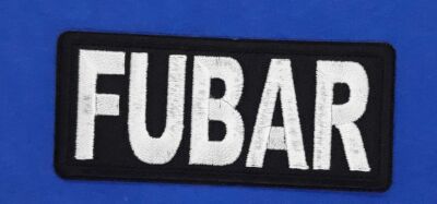 FUBAR - Logo - Morale Iron on Sew On Embroidered Patch 4"X 1 1/2" | eBay