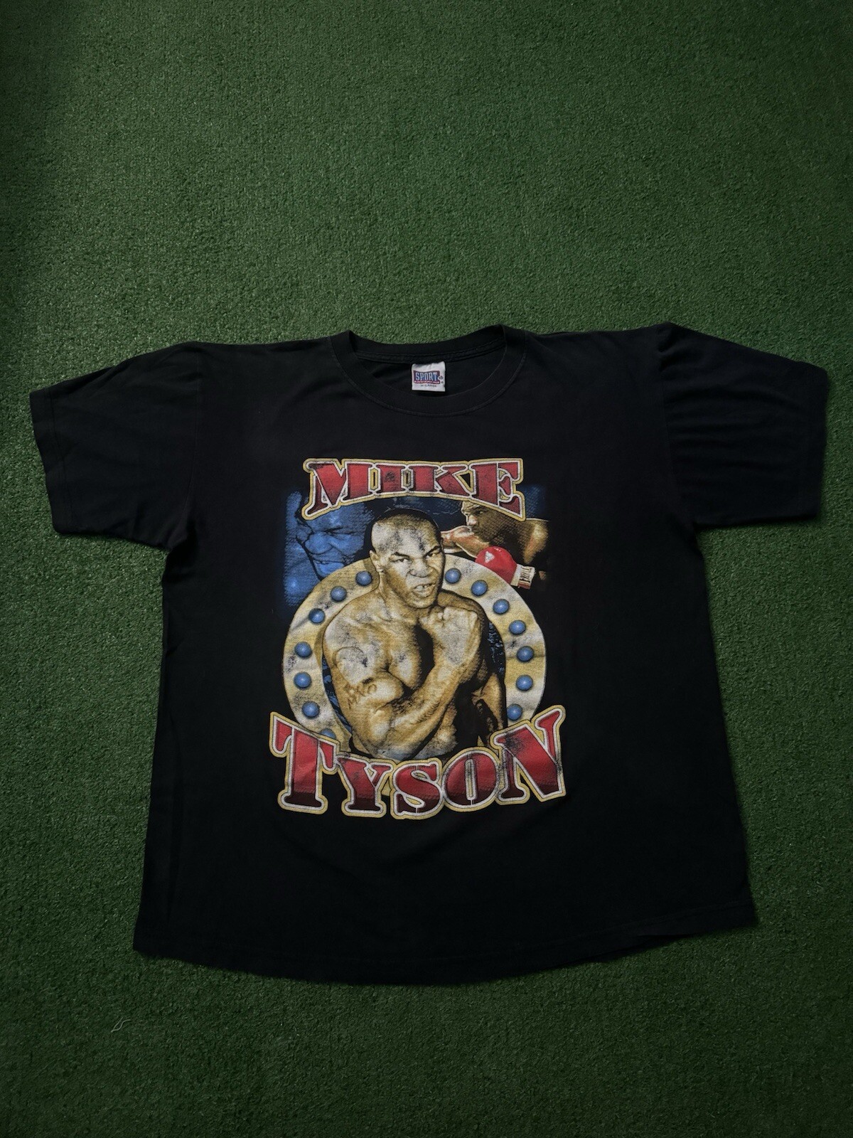 Vintage 90s Rare Iron Mike Tyson Shirt Rare Boxing Sp… - Gem