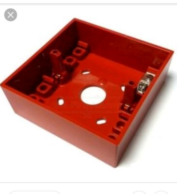 1 Lot 6 Boxes Surface Mount Call Point Back Box SR SUS516W, Red | eBay UK