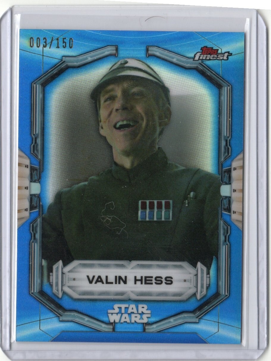 2022 Topps Finest Star Wars Valin Hess Blue Refractor /150 #92 | eBay