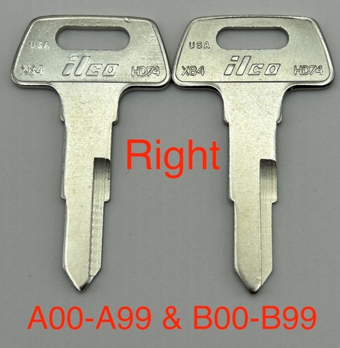 2 ATV Key Blanks Honda TRX 250 300 350 500 650 Rincon Rubicon Four Trax ...