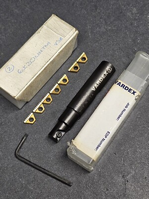 Vardex ½" Indexable Thread Mill & Seven Carbide Inserts TMC-050-220UN ...