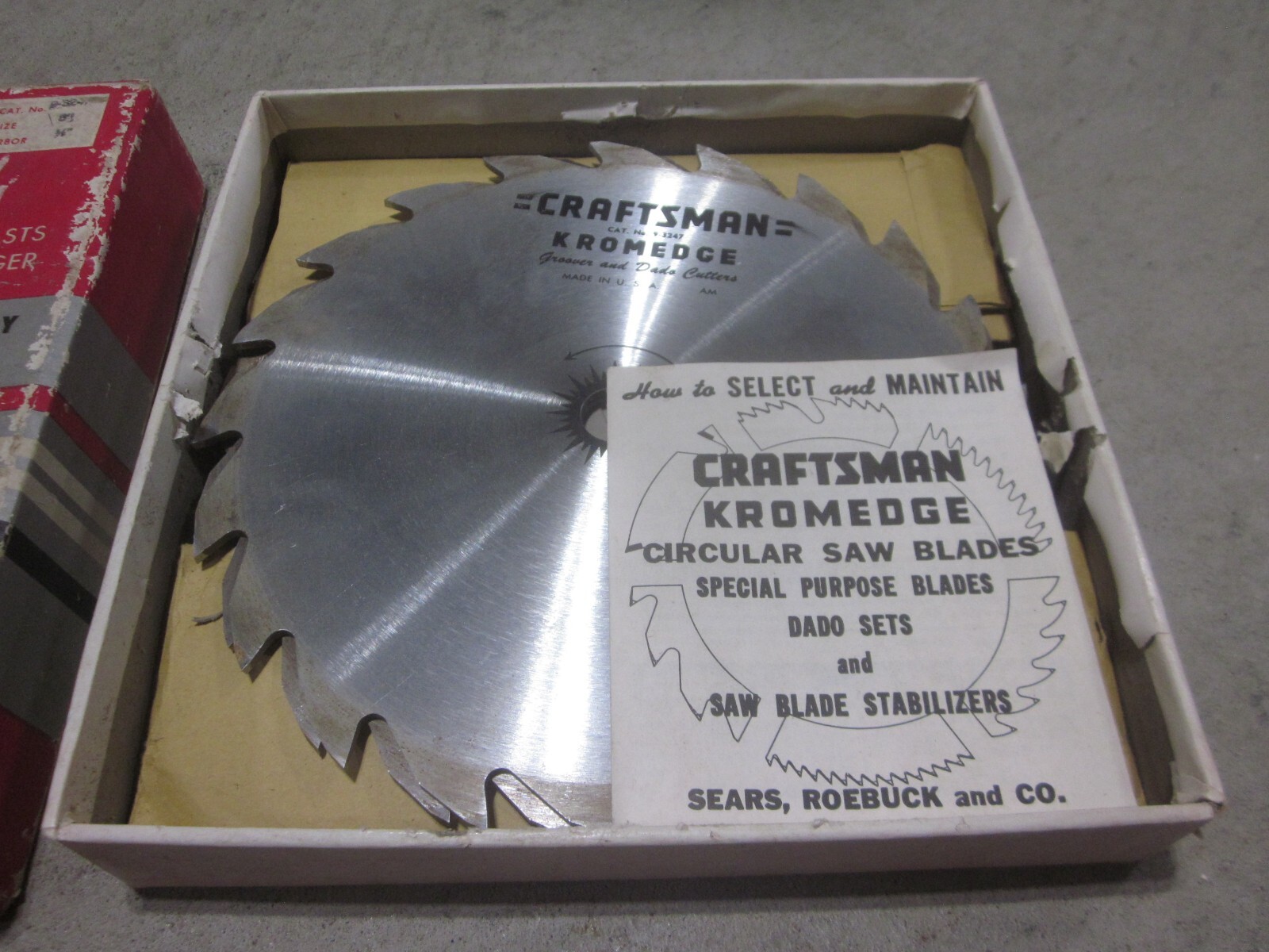 Vtg Craftsman Table Saw Molding Head Cutter Set x2 & Dado Nice ...