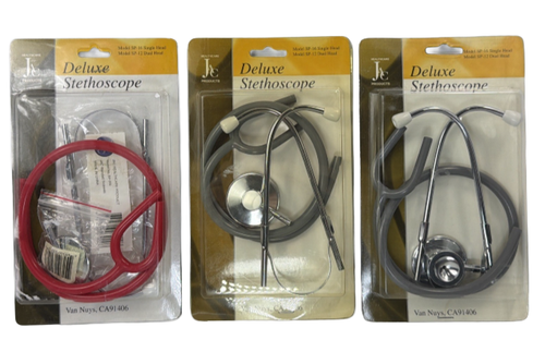 JC Deluxe Stethoscope Single Head Medical Nurse Doctor Adult Diagnostic ...
