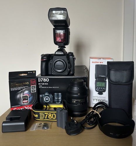 Nikon D780 • 24-120mm f/4G VR Lens • Kit +New Flash • Very Low Shutter ...