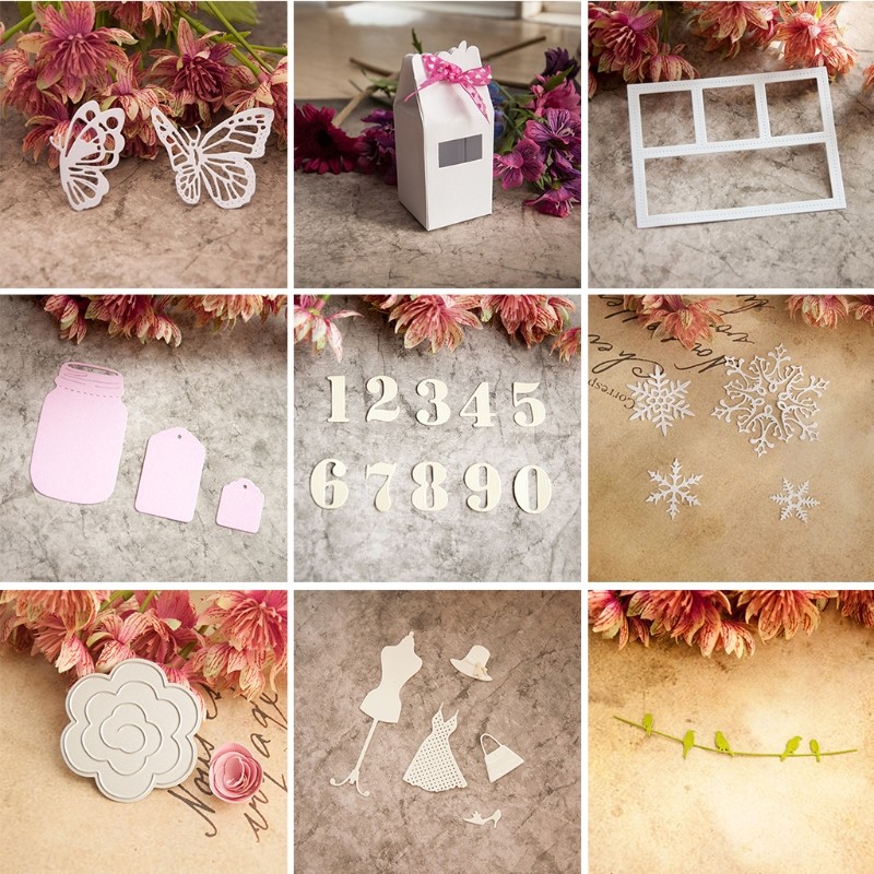 Number Cutting Dies Stencil DIY Scrapbooking Embossing Album Paper Card ...