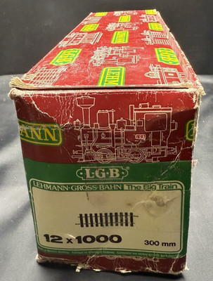 LGB 1000 LOT OF 12 BRASS G SCALE STRAIGHT TRACK 300 mm FOR MODEL TRAINS ...