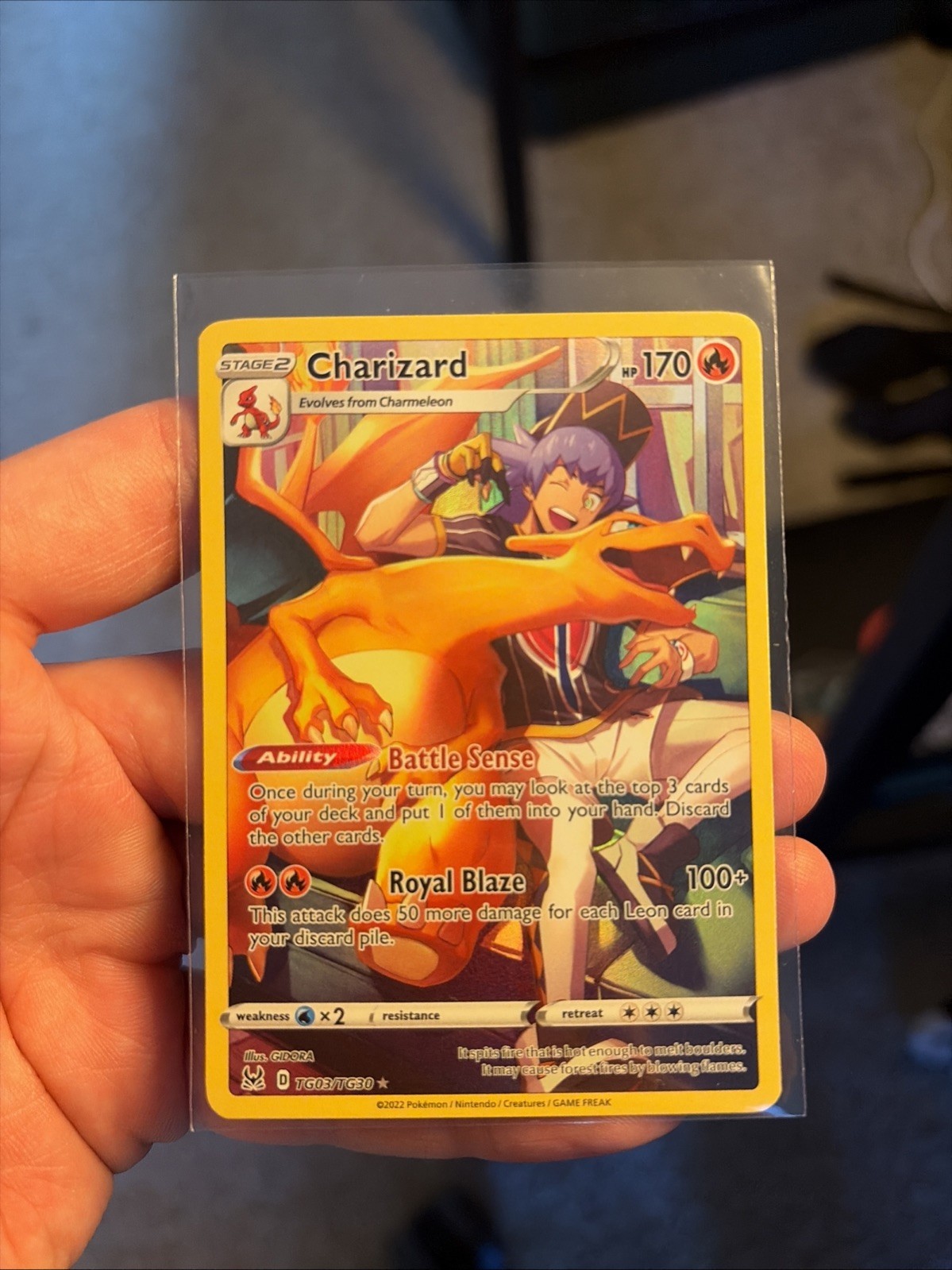 Charizard 2022 Sword & Shield: Lost Origin #TG03/TG30 Holo (Trainer ...