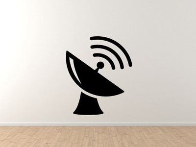 Space Icon - Seti Satellite Dish Toon Extraterrestrial - Vinyl Wall ...