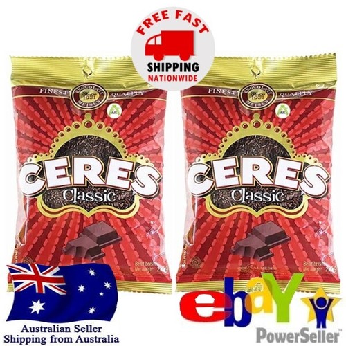 2x Ceres Classic Chocolate Sprinkles 200g Ice Cream Topping Cake Topper ...