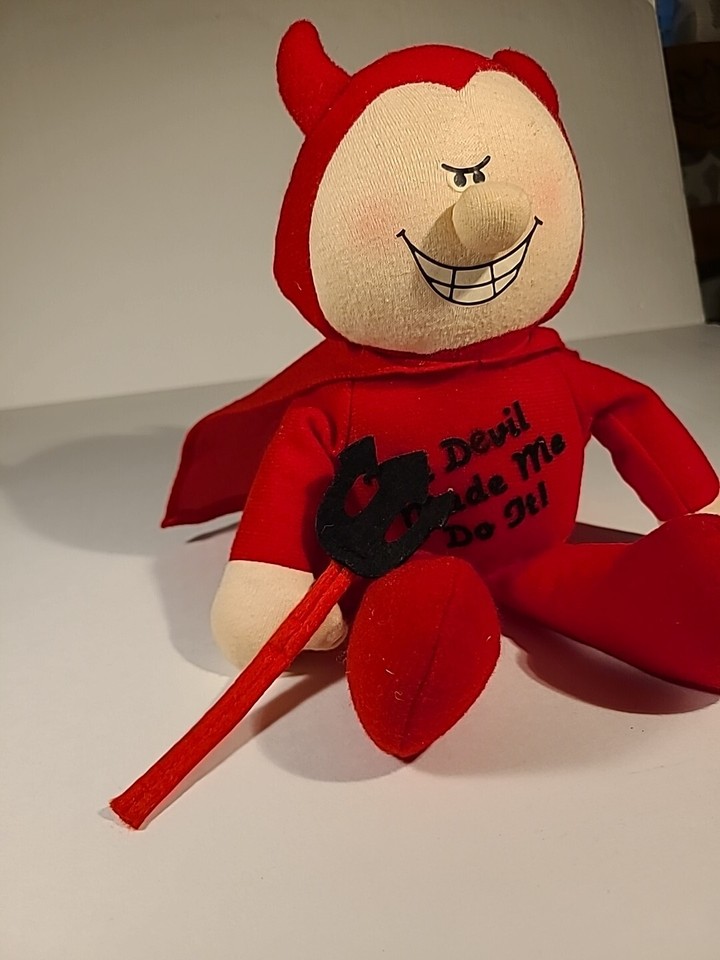 Vintage Russ The Devil Made Me Do It 9" Stuffed Plush Devil Cape ...