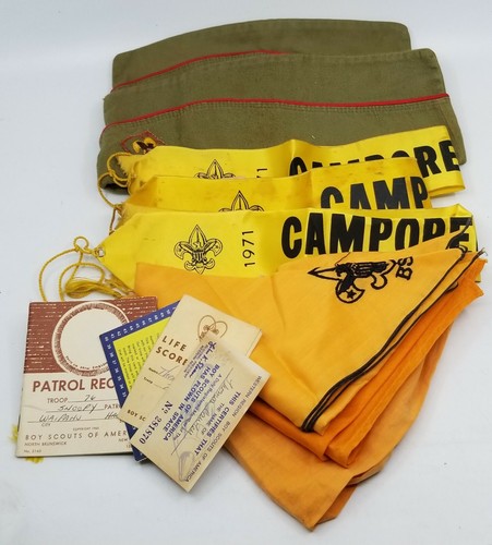 Hawaii Boy Scouts of America BSA Lot Garrison Caps Neck Scarf Merit ...