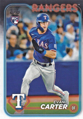2024 Topps Series 1 Evan Carter RC #280 Texas Rangers - Rookie | eBay
