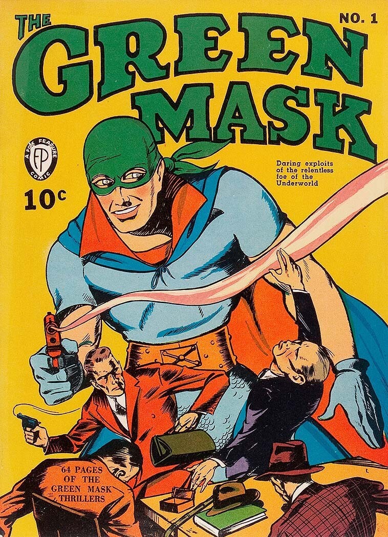 The Green Mask #1 COVERLESS & INC (Origin Green Mask, 1st Domino ...