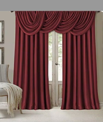 2 JCP, Rouge / Red, Curtain Panel 52"X84" ea. panel, Elrene Home All ...