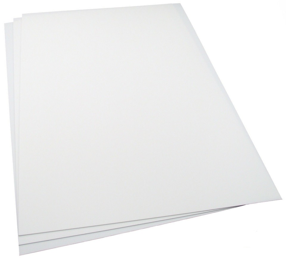 Plasticard Plastic Model Building Card Styrene White Black Clear 9 inch ...