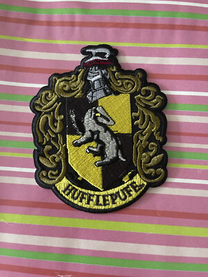 Harry potter embroidery patch iron on or sew on patch- Hufflepuff House ...