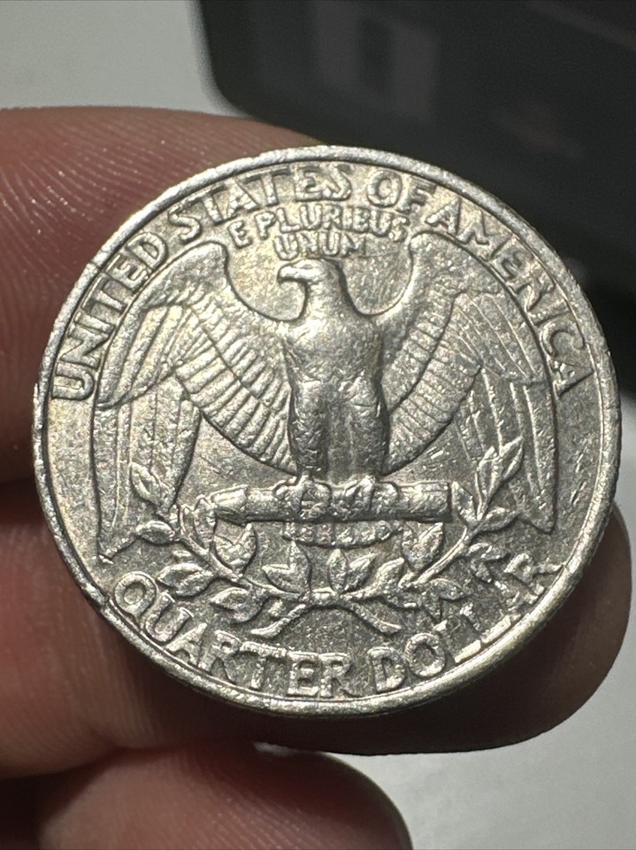 1985 Quarter Dollar P Washington Coin Great Condition Error On In God ...