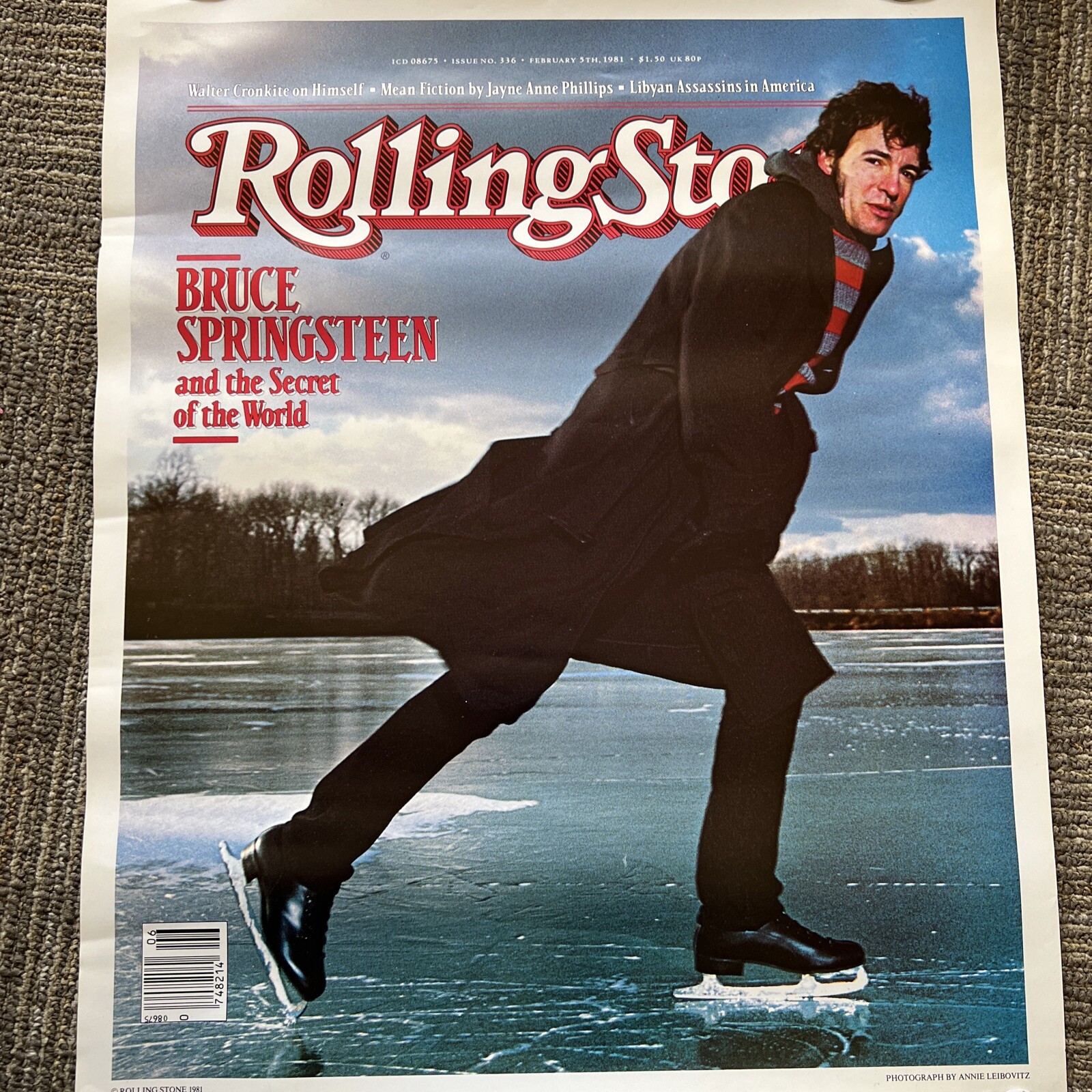 Bruce Springsteen 1981 Rolling Stone Cover Original Promo Poster 1981 ...