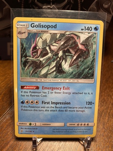 Pokémon TCG Golisopod Unified Minds 51/236 Holo Holo Rare | eBay