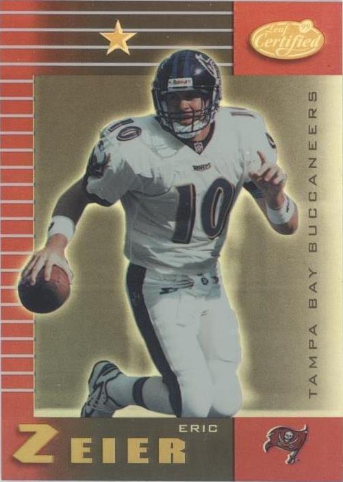 1999 Leaf Certified - Eric Zeier #91 Mirror Red for sale online | eBay