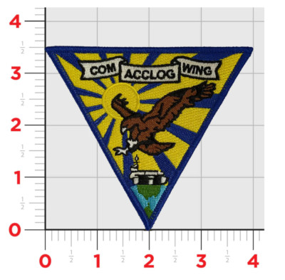 NAVY COMMAND WING LOGISTICS ACCLOG HOOK & LOOP EMBROIDERED PATCH | eBay