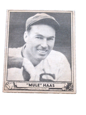 1940 PLAY BALL MULE HAAS Card 184 with Superman Ad on the Back 84413 | eBay